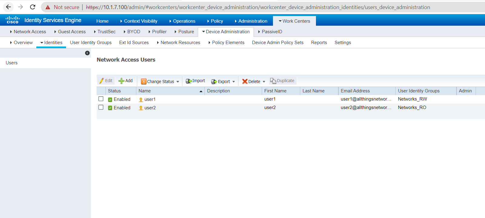 ISE TACACS Configuration - AllThingsNetworking ISE TACACS Configuration - AllThingsNetworking